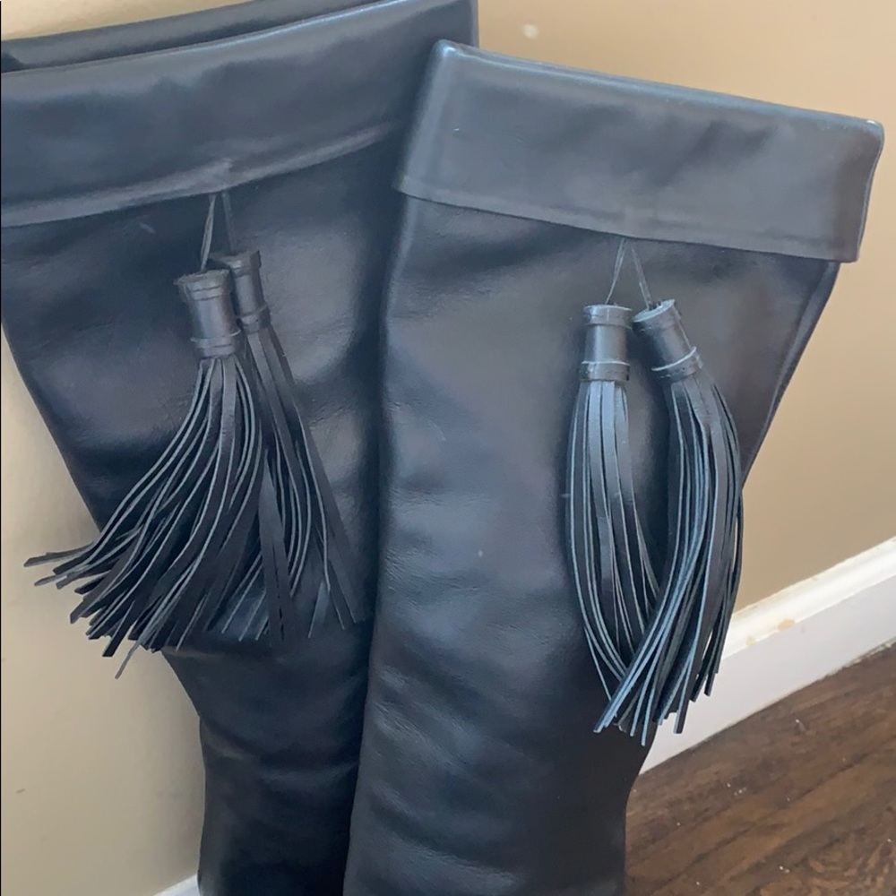 Authentic Chloe High Boots With Tassels - Gem